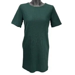 COS | Dresses | Cos Minimalist Textured Shift Short Sleeve Pockets ...